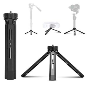 eaxanpic aluminum mini tripod,desktop tabletop stand tripod for zhiyun smooth q/4, crane plus/2, osmo mobile, ronin-s, vimble 2,gimbal handle grip stabilizer tripod