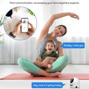 Security-Camera-for-Baby-Monitor-2K Wi-Fi Cameras-for-Home-Security, Pan/Tilt/Zoom Indoor Camera Wireless with Phone APP, 2-Way Audio, Motion Detection, Night Vision