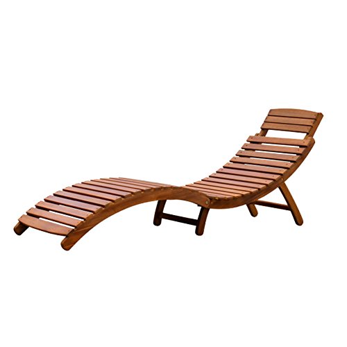 Merry Garden Curved Folding Chaise Lounger