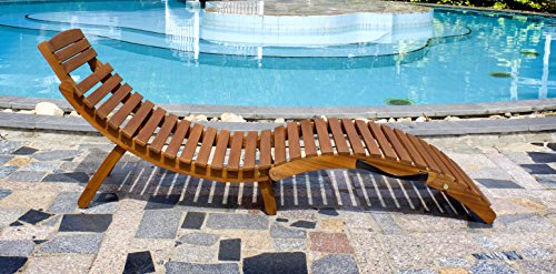 Merry Garden Curved Folding Chaise Lounger