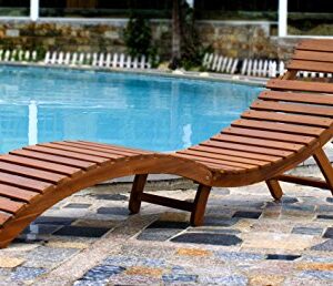 Merry Garden Curved Folding Chaise Lounger