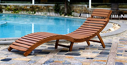 Merry Garden Curved Folding Chaise Lounger