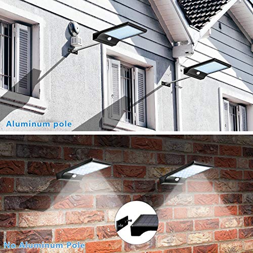 Solar Wall Light with Mounting Pole, EpicGadget 36 LED Outdoor Solar Motion Sensor Detector Lights Fence Path Light Sensor Wall Outdoor Garden Patio Light (1 Pack)