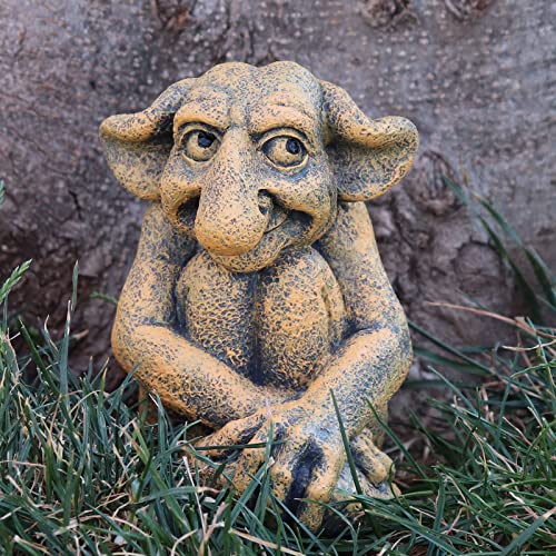 Gargoyle Sculpture, Troll Statues, Gothic Sculpture, Gargoyle Statues Outdoor, Gargoyle Gothic Decor Statue, Troll Resin Crafts, Gargoyle Resin Crafts, Funny Gnome Statue, Outdoor Garden Ornament