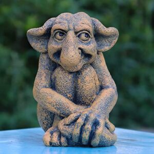 Gargoyle Sculpture, Troll Statues, Gothic Sculpture, Gargoyle Statues Outdoor, Gargoyle Gothic Decor Statue, Troll Resin Crafts, Gargoyle Resin Crafts, Funny Gnome Statue, Outdoor Garden Ornament