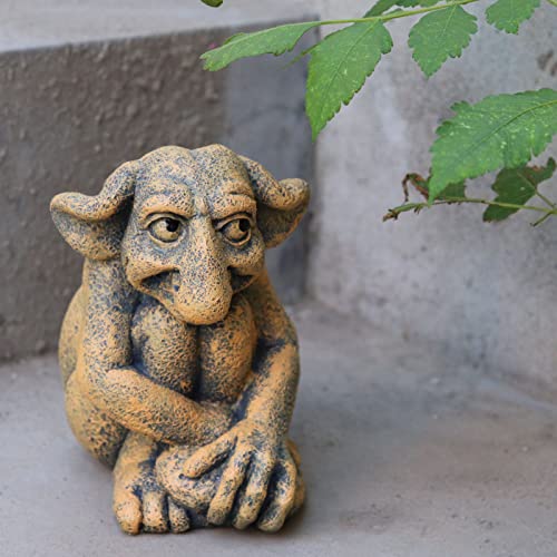 Gargoyle Sculpture, Troll Statues, Gothic Sculpture, Gargoyle Statues Outdoor, Gargoyle Gothic Decor Statue, Troll Resin Crafts, Gargoyle Resin Crafts, Funny Gnome Statue, Outdoor Garden Ornament