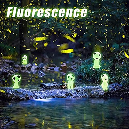 Fairy Garden Gnome Outdoor Miniature Luminous Garden Ghost Decor for Outside Glow in the Dark Patio Alien Figure Fairy Garden Accessories Kit 10Pcs