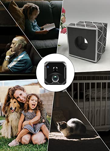 AREBI Mini Spy Camera Wireless Hidden 150 Days Standby 4K Small WiFi PIR Camera for Home Security Indoor Battery Cam with Night Vision Motion Detection