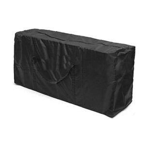 Apstour Garden Patio Cushion Cover Storage Bag, Furniture Storage Bag, Waterproof Outdoor Furniture Seat Protector Christmas Tree Storage Bag Lightweight Home Multi-Function Organizer (M, Black)