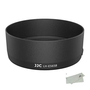 lens hood for canon rf 50mm f1.8 stm on eos r6 r5 rp r camera, reversible lens shade replace canon es-65b lens hood, compatible with 43mm filters and 43mm lens cap