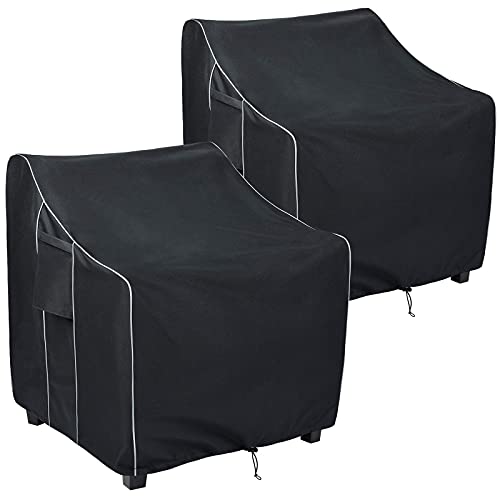 FORSPARK Outdoor Chair Covers Waterproof Clearance, Lawn Patio Furniture Chair Covers, Fits up to 29 x 30 x 36 inches (W x D x H) 2 Pack