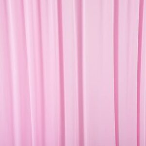 10 ft x 10 ft Wrinkle Free Pink Backdrop Curtain Panels, Polyester Photography Backdrop Drapes, Wedding Party Home Decoration Supplies