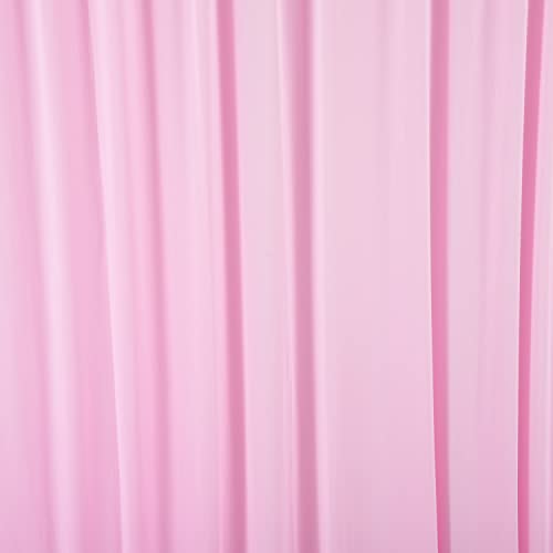 10 ft x 10 ft Wrinkle Free Pink Backdrop Curtain Panels, Polyester Photography Backdrop Drapes, Wedding Party Home Decoration Supplies