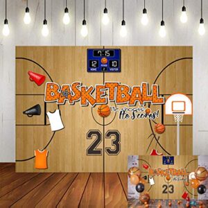 art studio 7x5ft basketball theme photography backdrops basketball sports boy kids birthday party photo background star jersey 23 number children studio booth props decor banner vinyl