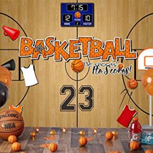 Art Studio 7x5ft Basketball Theme Photography Backdrops Basketball Sports Boy Kids Birthday Party Photo Background Star Jersey 23 Number Children Studio Booth Props Decor Banner Vinyl