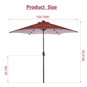 patio umbrella rectangular Outside Shade patio table umbrellas Windproof sunbrella umbrellas outdoor umbrella for patio portable navy blue patio umbrella for backyard garden deck picnic