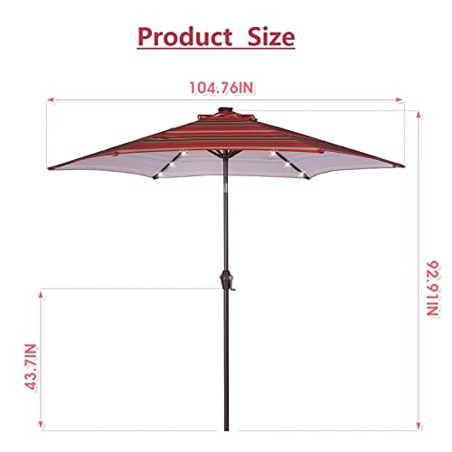 patio umbrella rectangular Outside Shade patio table umbrellas Windproof sunbrella umbrellas outdoor umbrella for patio portable navy blue patio umbrella for backyard garden deck picnic