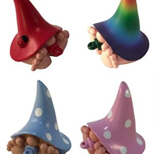 GlitZGlam Miniature Baby Gnomes 7 Pack Collection – The Adorable Baby Gnomes for The Fairy Garden That Garden Fairies Love