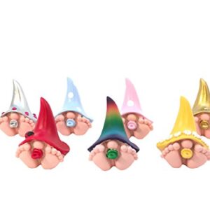 GlitZGlam Miniature Baby Gnomes 7 Pack Collection – The Adorable Baby Gnomes for The Fairy Garden That Garden Fairies Love