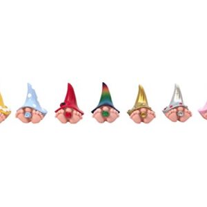 GlitZGlam Miniature Baby Gnomes 7 Pack Collection – The Adorable Baby Gnomes for The Fairy Garden That Garden Fairies Love