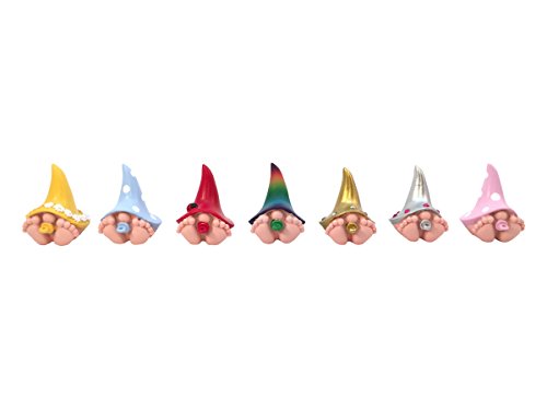 GlitZGlam Miniature Baby Gnomes 7 Pack Collection – The Adorable Baby Gnomes for The Fairy Garden That Garden Fairies Love