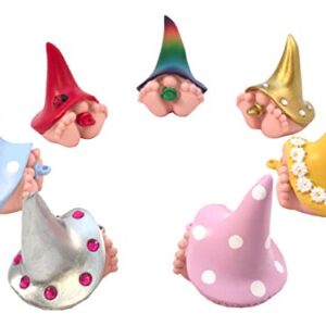 GlitZGlam Miniature Baby Gnomes 7 Pack Collection – The Adorable Baby Gnomes for The Fairy Garden That Garden Fairies Love