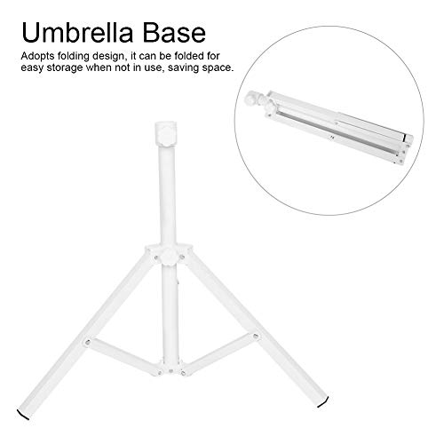 Duokon Triangular Umbrella Support Folding Sun Umbrella Stand Iron Umbrella Base for Beach Garden Camping