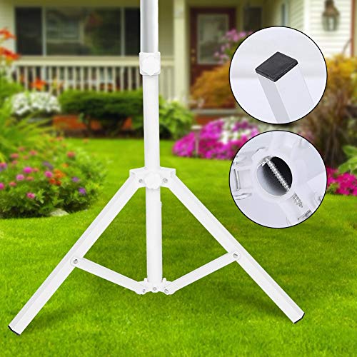 Duokon Triangular Umbrella Support Folding Sun Umbrella Stand Iron Umbrella Base for Beach Garden Camping