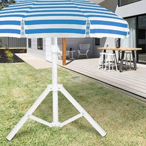 Duokon Triangular Umbrella Support Folding Sun Umbrella Stand Iron Umbrella Base for Beach Garden Camping