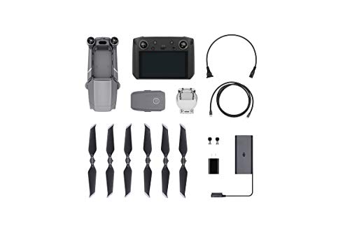 DJI Mavic 2 Pro - Drone Quadcopter UAV with Smart Controller with Hasselblad Camera 3-Axis Gimbal HDR 4K Video Adjustable Aperture 20MP 1" CMOS Sensor, up to 48mph, Gray