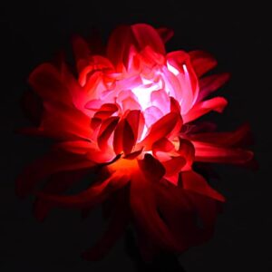 Yuehuam Solar Garden Stake Lights, Solar Powered Flower Garden Lights Decorative Pathway Light Outdoor Waterproof for Flowerbed Garden, Patio, Backyard Decoration(Red)