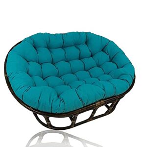 double oversized papasan, egg chair cushion double papasan chair cushion, comfortable chair pad egg chair cushion hanging chair seat cushion for garden furniture,blue,67476in