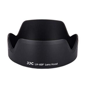 jjc ew-60f reversible lens hood for canon rf-s 18-150mm f3.5-6.3 is stm lens on eos r7 r10 & for canon ef-m 18-150mm f3.5-6.3 is stm on eos m50 m6 mark ii m m2 m3 m5 m200 m100 m10 mirrorless camera