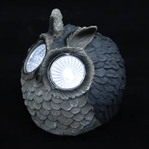 animal solar lamp resin owl garden light led outdoor animal sculpture figurine lights landscape lighting for lawn yard patio pathway