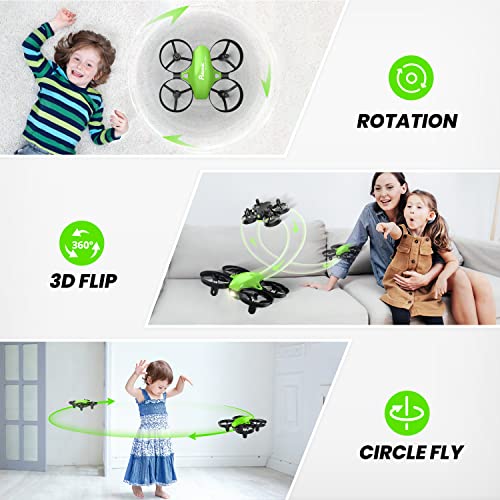 Potensic Upgraded A20 Mini Drone Easy to Fly Even to Kids and Beginners, RC Helicopter Quadcopter with Auto Hovering, Headless Mode, 3 Batteries and Remote Control, Gift Choice for Boys and Girls