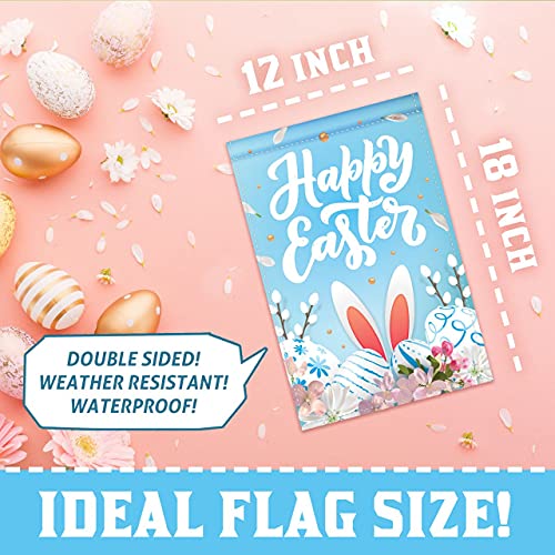 Seasonal Garden Flag Set , 12 Pack , 12 x 18 Inches , Double Sided , Yard Flags , Garden Flag Set , Small Garden Flags , Holiday Garden Flags , Outdoor Garden Flags , Free AntiWind Clip & Stopper