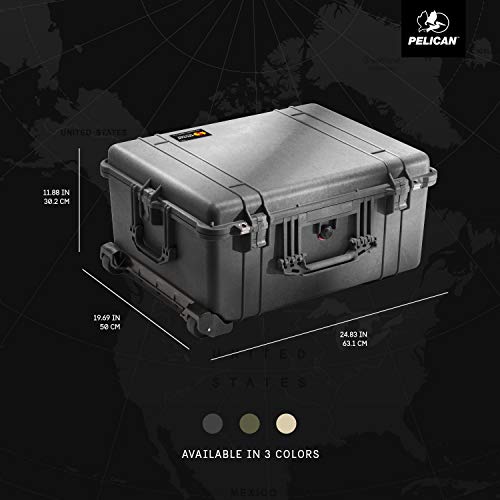 Pelican 1610 Case With Foam (Black), Model:1610-020-110