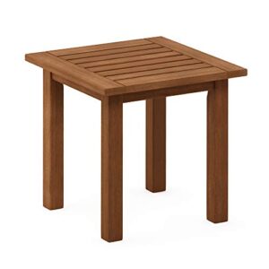 furinno fg18506 tioman hardwood patio furniture outdoor end table, natural