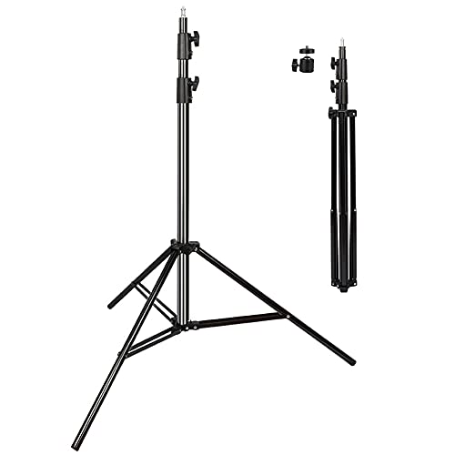 Heavy Duty Light Stand 9.5 Feet/2.8 Meters Adjustable Spring Cushioned Metal Photography Tripod Stand for Photo Studio Speedlight, Ring Light, Photographic Equipments Thickening Flash Stand