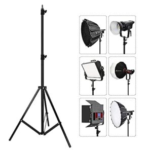 Heavy Duty Light Stand 9.5 Feet/2.8 Meters Adjustable Spring Cushioned Metal Photography Tripod Stand for Photo Studio Speedlight, Ring Light, Photographic Equipments Thickening Flash Stand