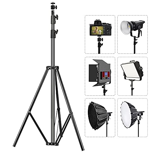 Heavy Duty Light Stand 9.5 Feet/2.8 Meters Adjustable Spring Cushioned Metal Photography Tripod Stand for Photo Studio Speedlight, Ring Light, Photographic Equipments Thickening Flash Stand