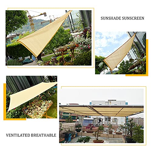 CHHD Outdoor Shade Cloth HDPE Mesh Shade Tarp Summer Shade Netting Ventilated Breathable Sunshade Sunscreen for Patio Balcony Carport Greenhouse Garden Cover, Customizable