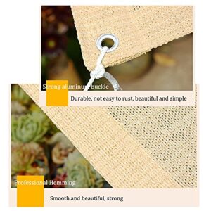 CHHD Outdoor Shade Cloth HDPE Mesh Shade Tarp Summer Shade Netting Ventilated Breathable Sunshade Sunscreen for Patio Balcony Carport Greenhouse Garden Cover, Customizable