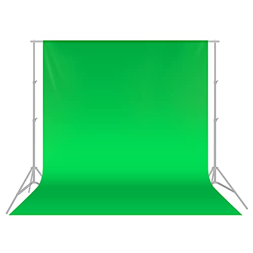 Neewer 10x20 ft/3x6 Meters Photography Backdrop Background, Green Chromakey Muslin Background Screen for Photo Video Studio, Zoom, YouTube, Gaming (Background Only)