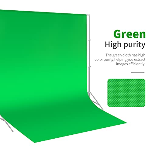 Neewer 10x20 ft/3x6 Meters Photography Backdrop Background, Green Chromakey Muslin Background Screen for Photo Video Studio, Zoom, YouTube, Gaming (Background Only)