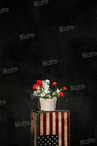 Kate 10ft×12ft Solid Black Backdrop Portrait Background for Photography Studio