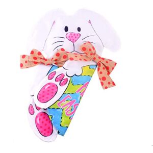 Fun-Here Easter Bunny Eggs Garden Flag Double Sided Home Garden Outdoor Decorative 12" x 18"