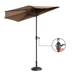 Pure Garden 443470PUF Patio Umbrella, Brown