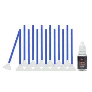 ues ffr24 professional dslr slr digital camera cmos and ccd sensor cleaning swab kits for full-frame sensors: 14 x 24mm full frame sensor cleaning swabs + 15ml sensor cleaner