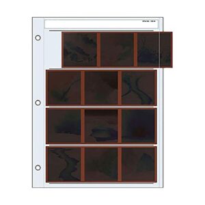 print file 120 size negative pages holds four strips of three 6×6 frames, pack of 100